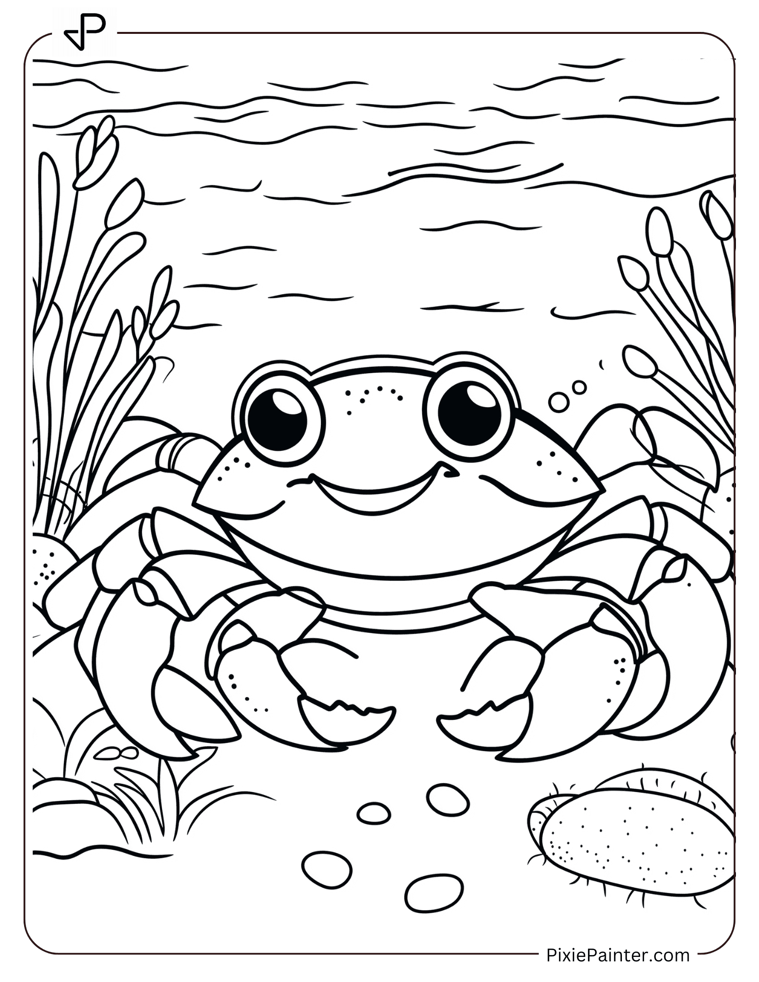 30 Crab Coloring Pages [Free PDFs] - Pixie Painter