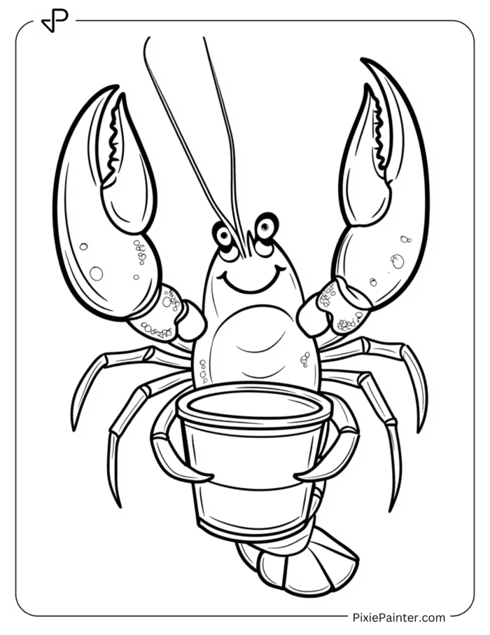 30 Lobster Coloring Pages [Free PDFs] - Pixie Painter