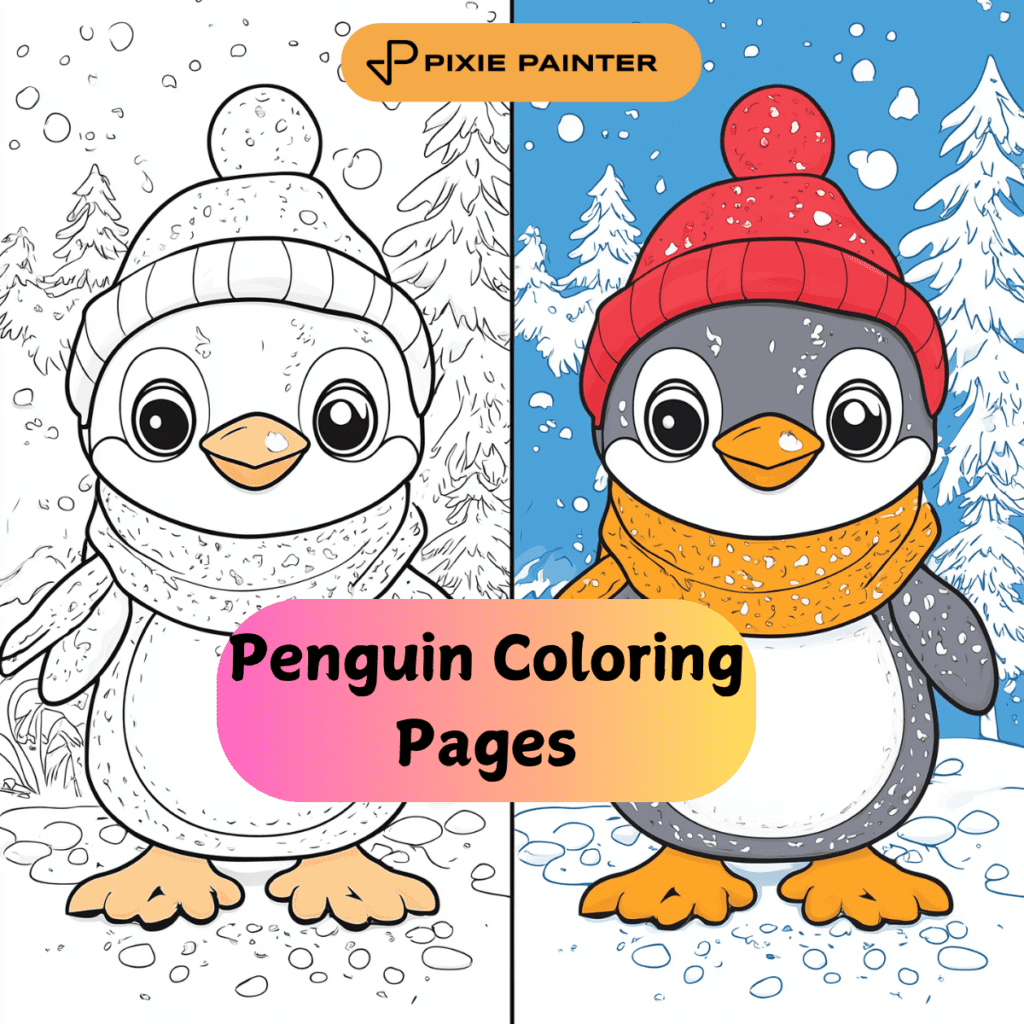 30 Penguin Coloring Pages [Free PDFs] - Pixie Painter