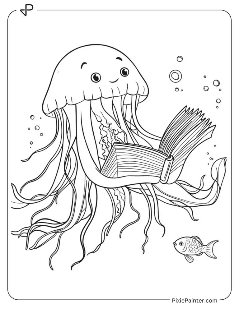 30 Jellyfish Coloring Pages [Free PDFs] - Pixie Painter