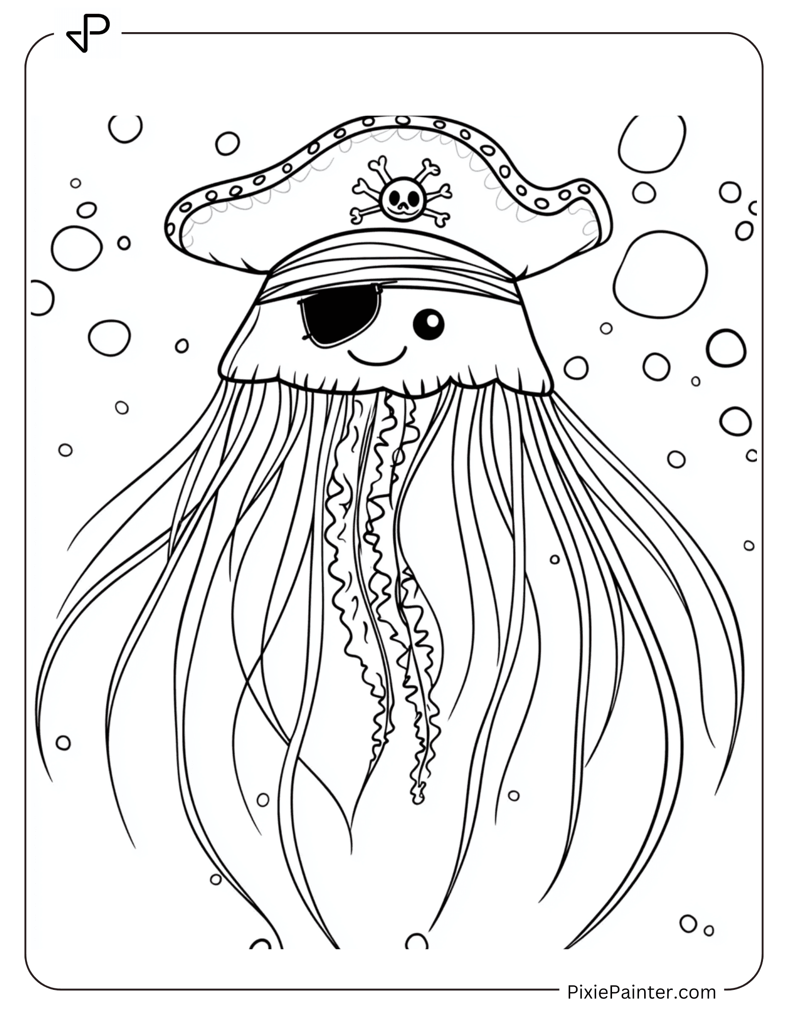 30 Jellyfish Coloring Pages [Free PDFs] - Pixie Painter