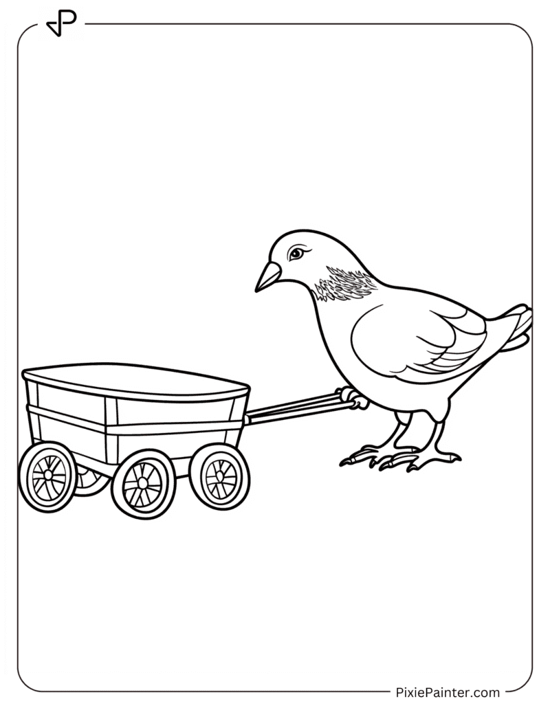 32 Pigeon Coloring Pages [Free PDFs] - Pixie Painter