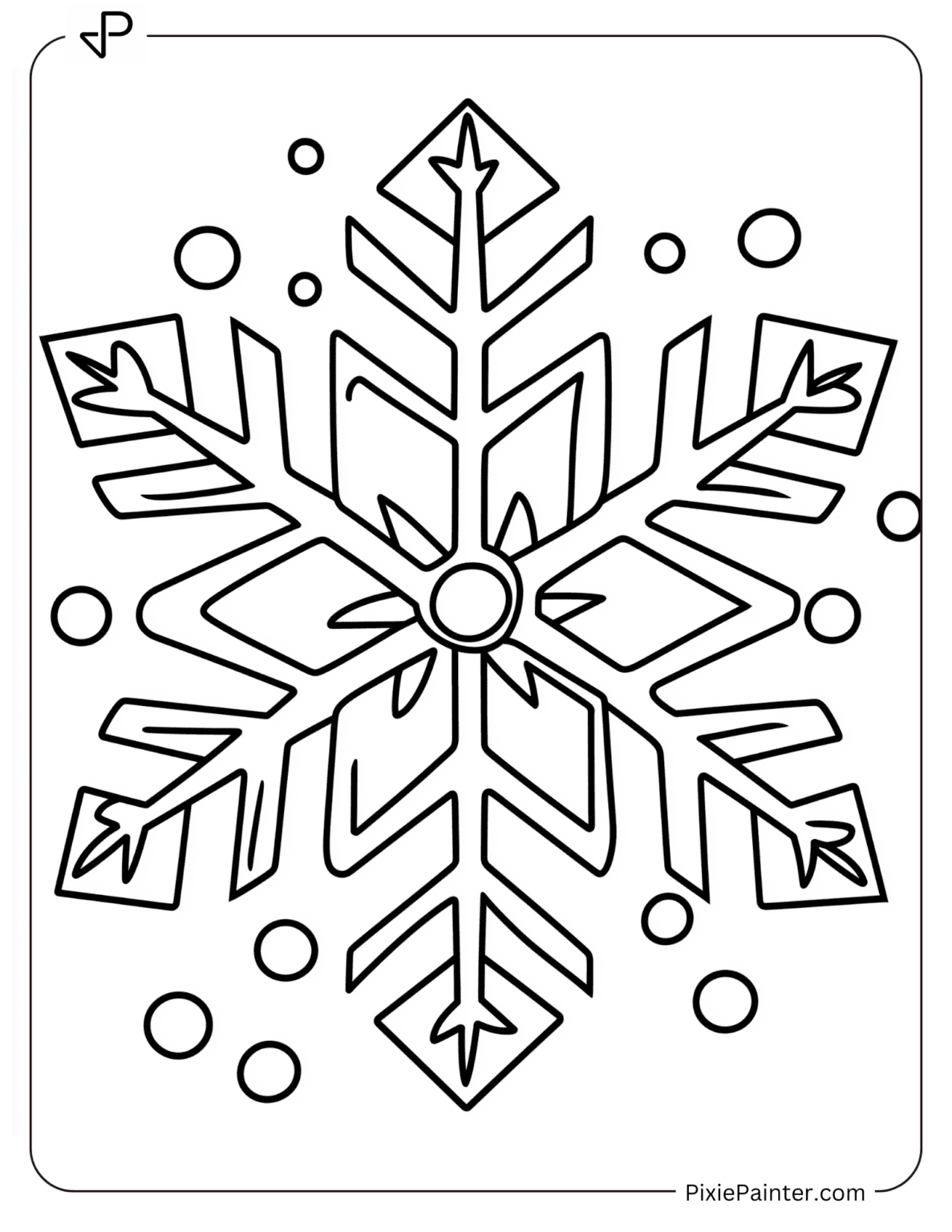 40 Snowflake Coloring Pages [Free PDFs]