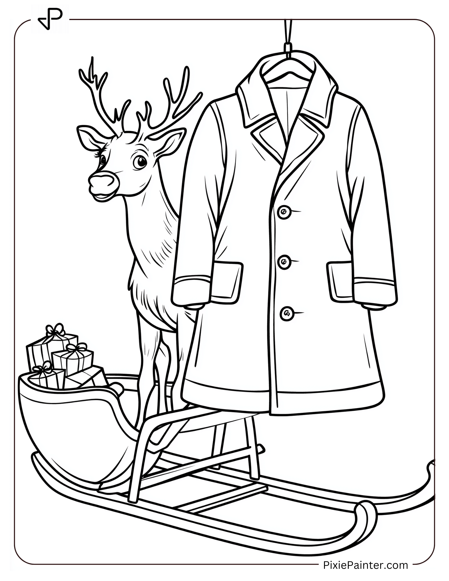 26 Santa Suit Coloring Pages [Free PDFs] - Pixie Painter