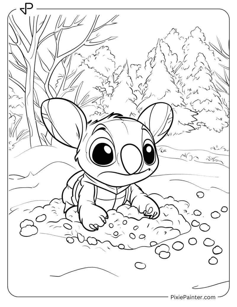 40 Stitch Christmas Coloring Pages [Free PDFs]