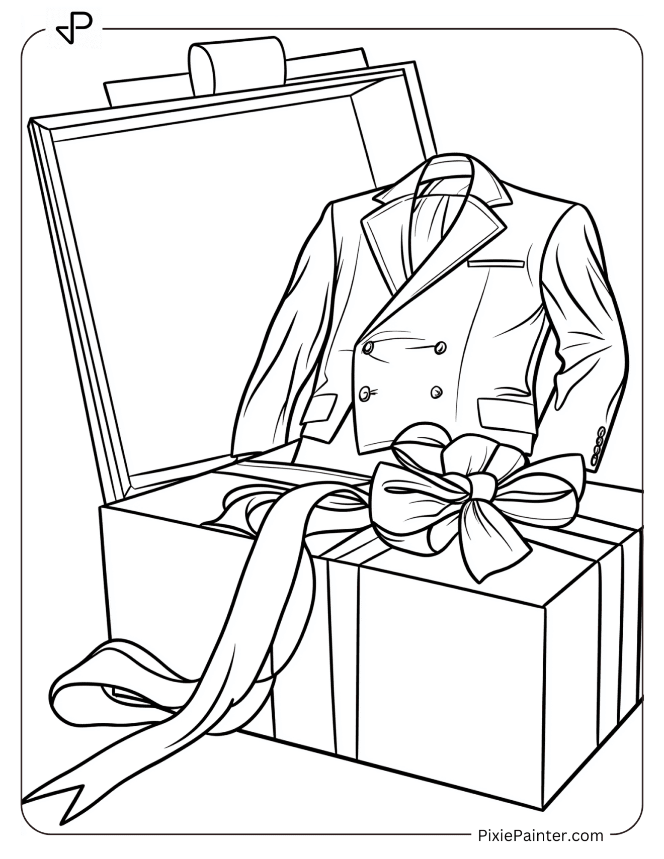 26 Santa Suit Coloring Pages [Free PDFs] - Pixie Painter