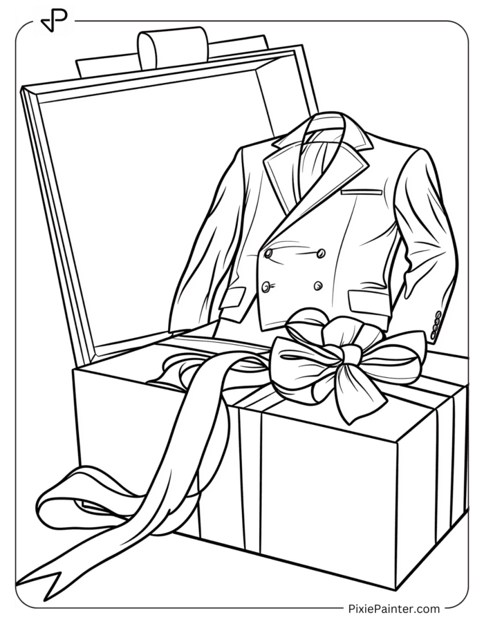 26 Santa Suit Coloring Pages [Free PDFs] - Pixie Painter