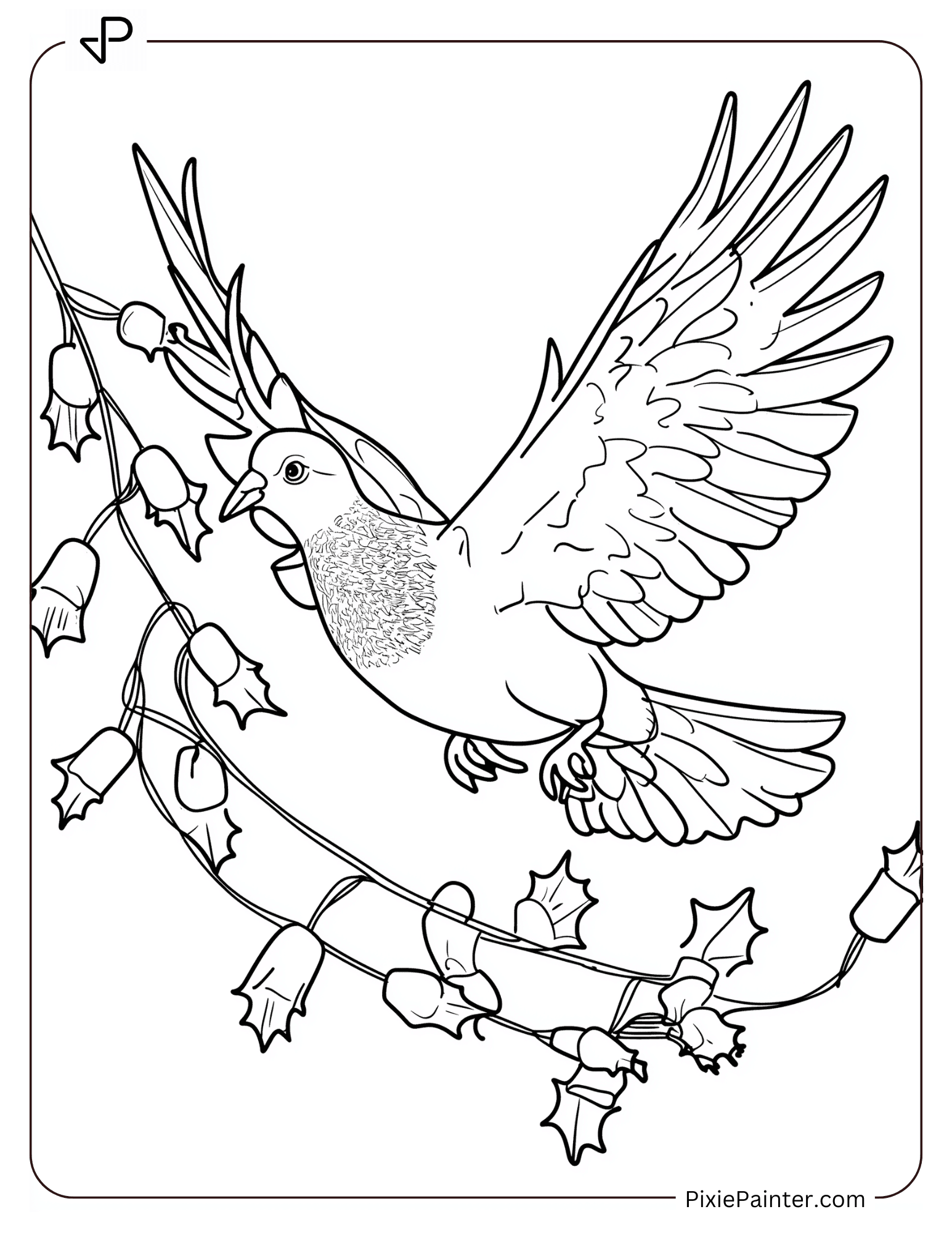 32 Pigeon Coloring Pages [Free PDFs] - Pixie Painter