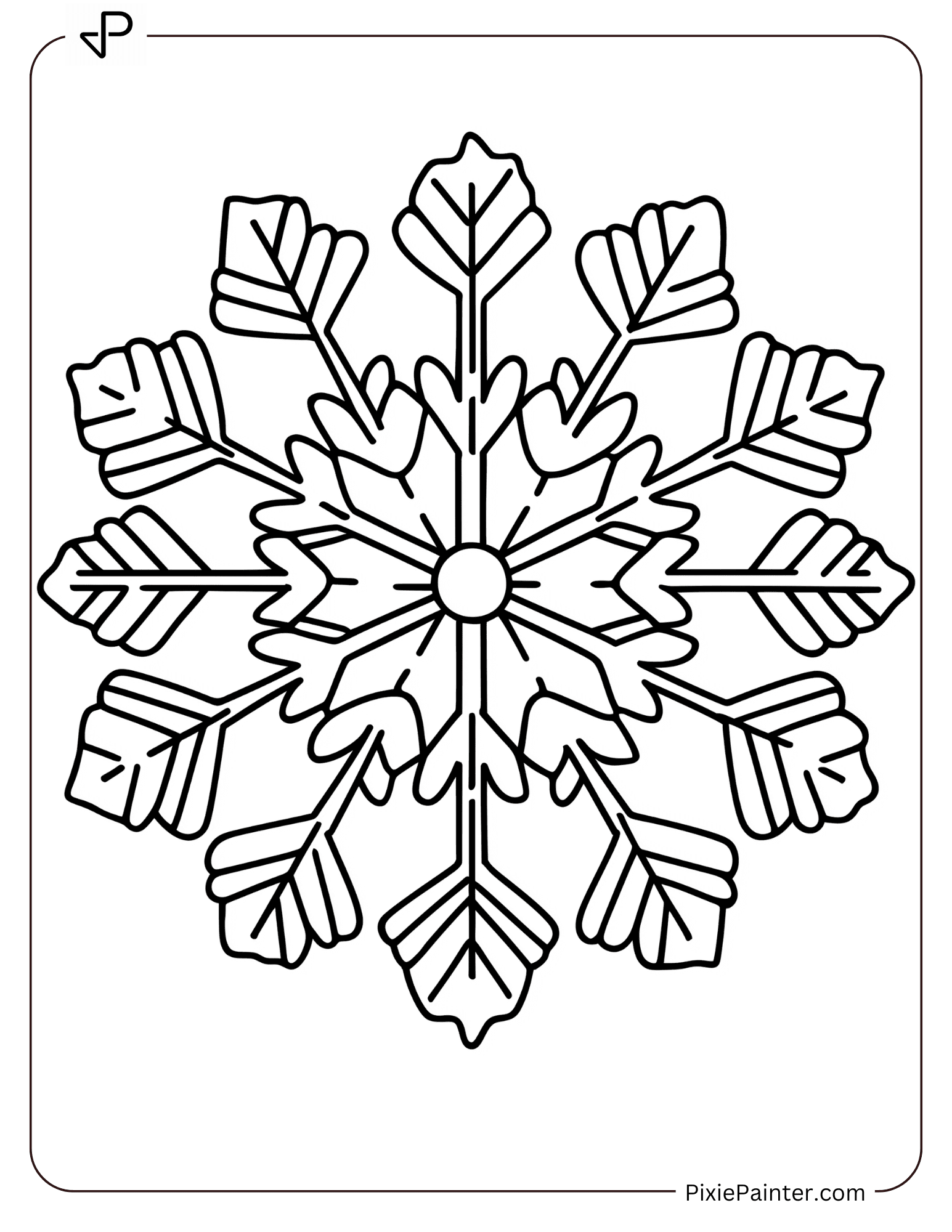 40 Snowflake Coloring Pages [Free PDFs]