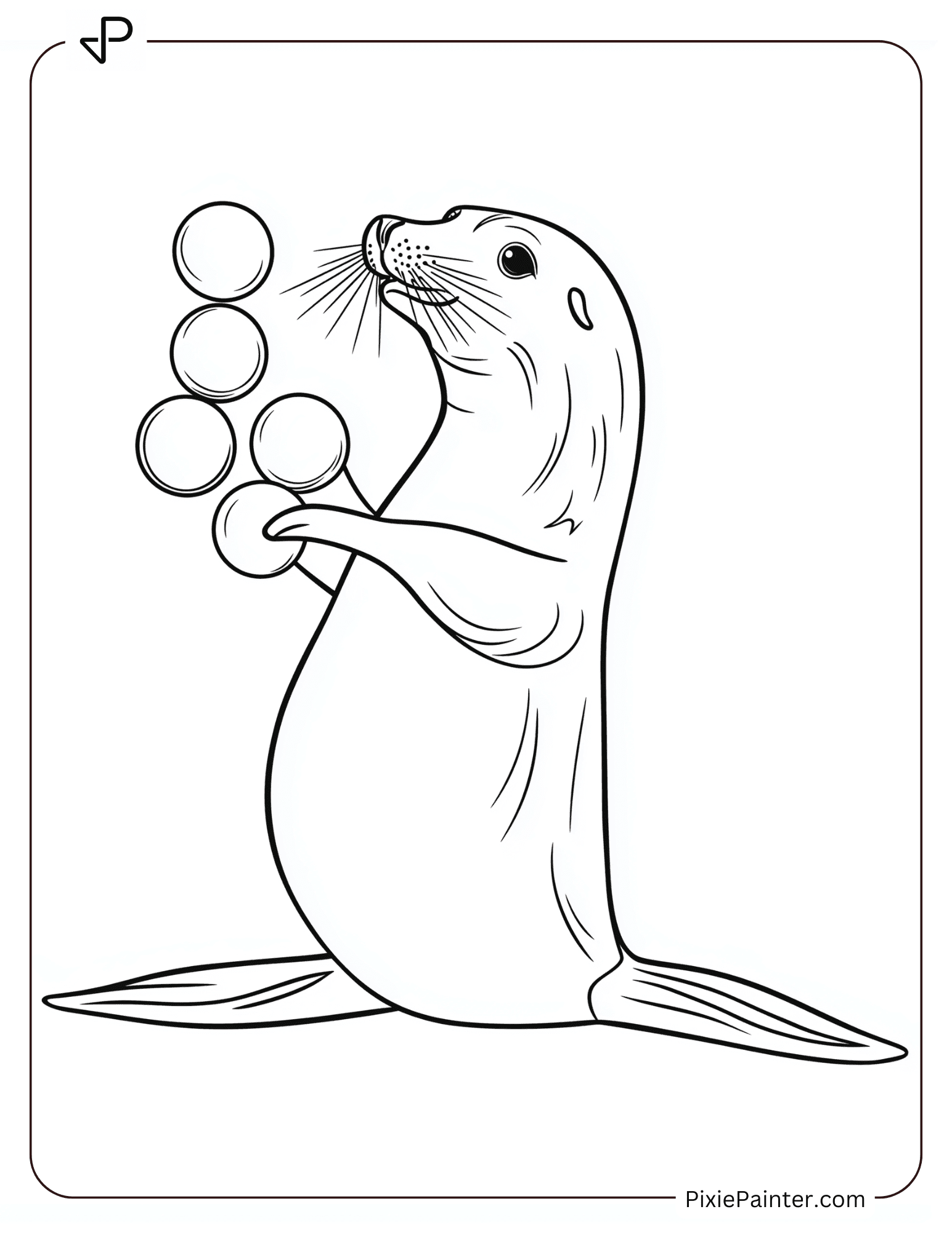 30 Seal Coloring Pages [Free PDFs] - Pixie Painter