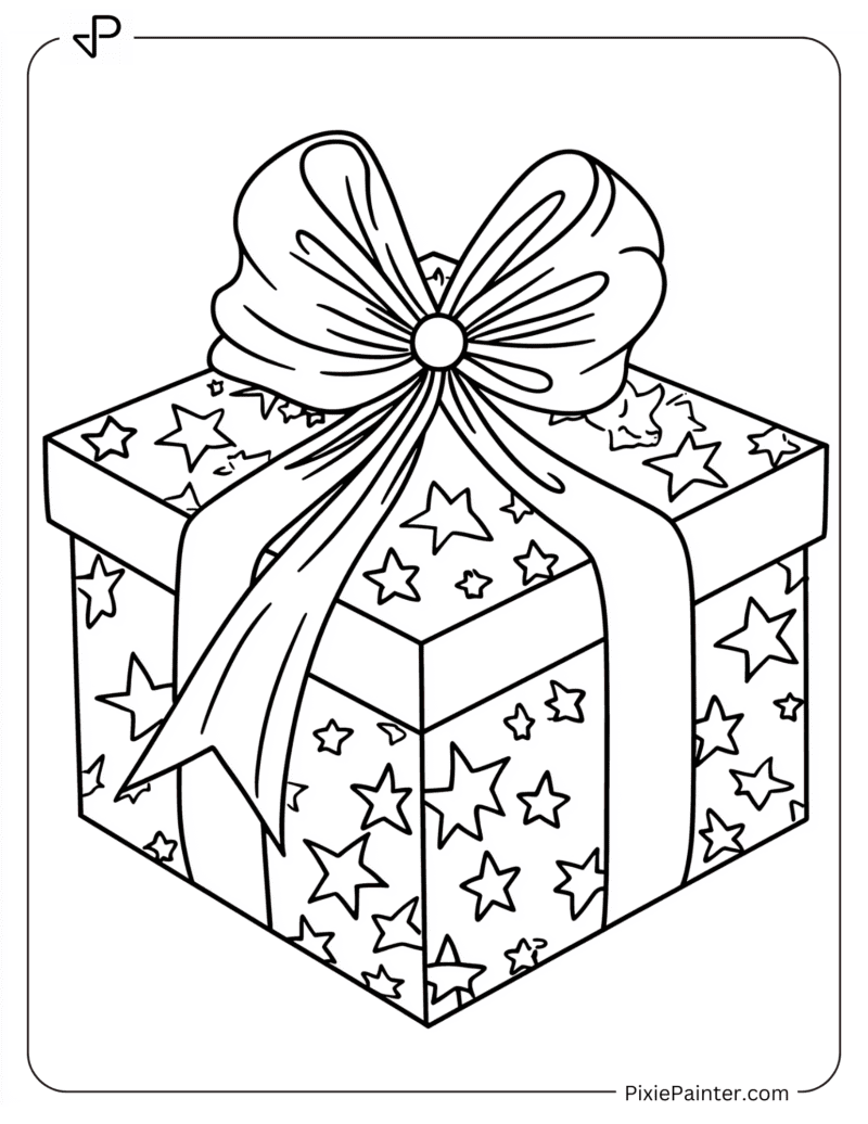 32 Christmas Presents Coloring Pages [Free PDFs] - Pixie Painter