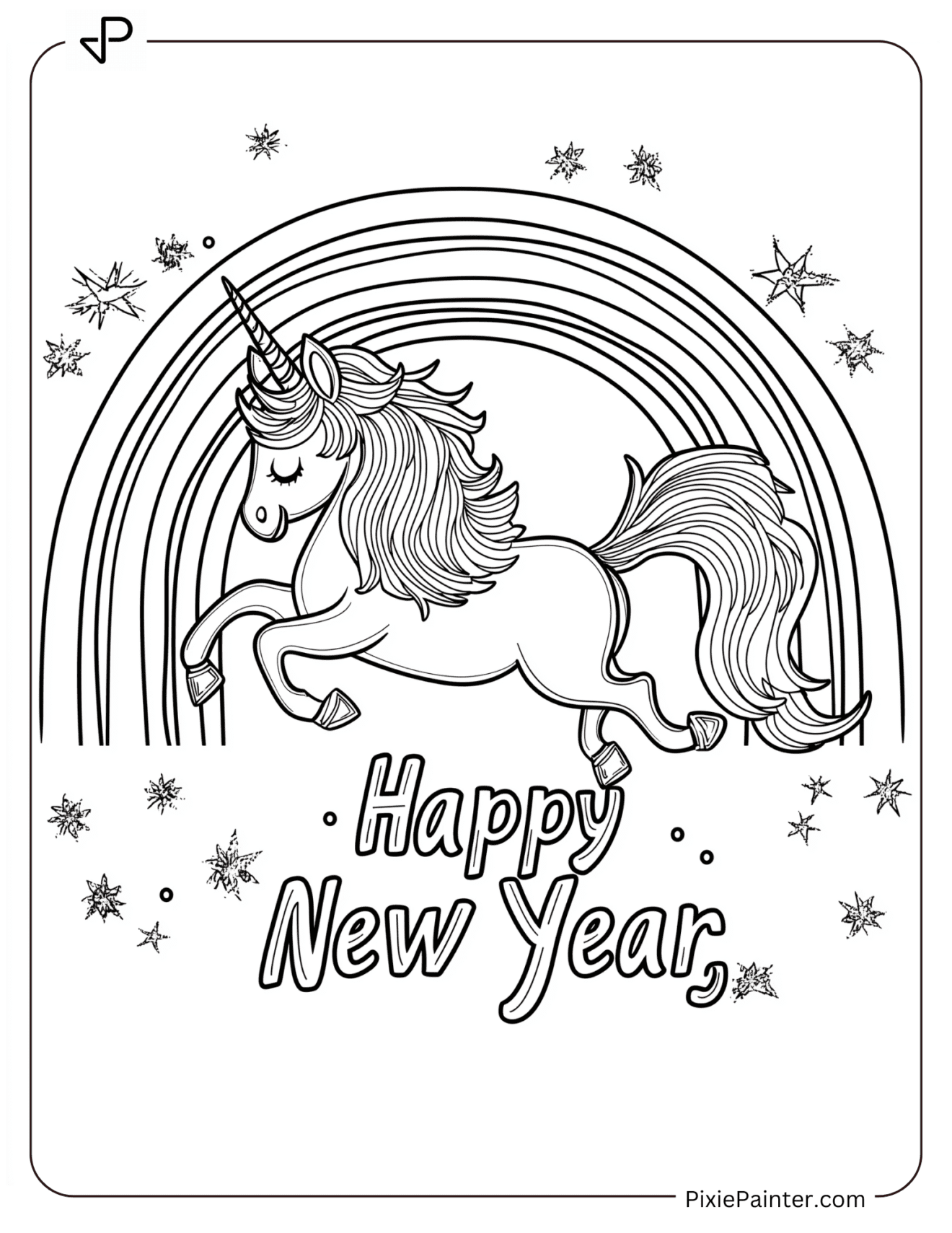 36 New Year Coloring Pages For Kids [Free PDFs]