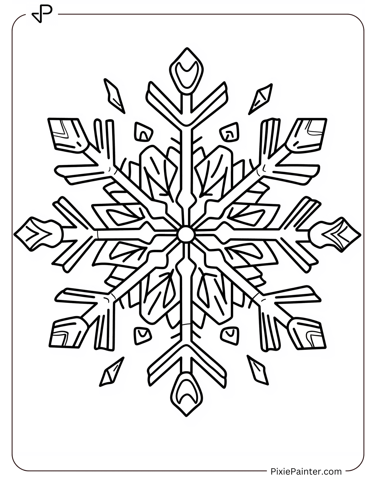 40 Snowflake Coloring Pages [Free PDFs]