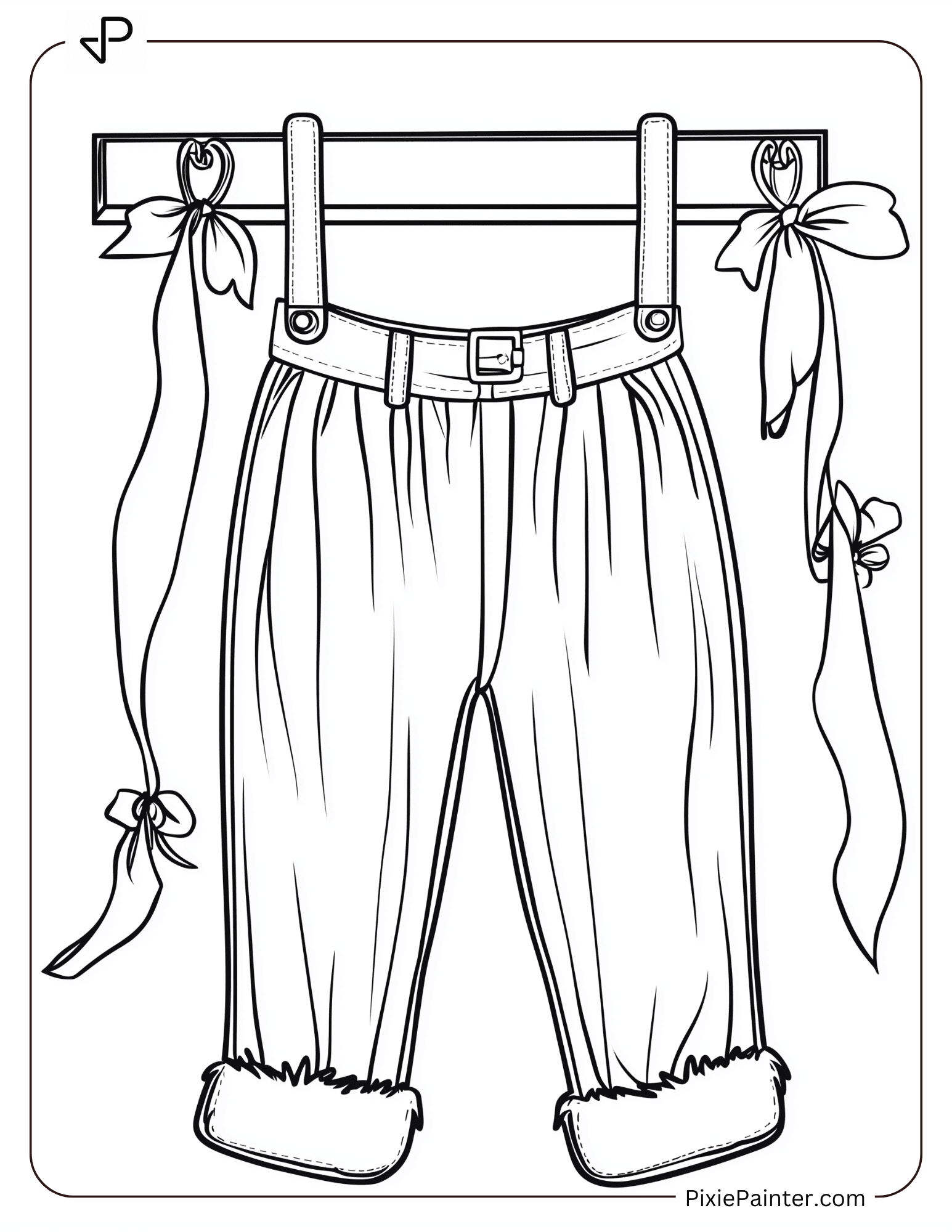 26 Santa Suit Coloring Pages [Free PDFs] - Pixie Painter