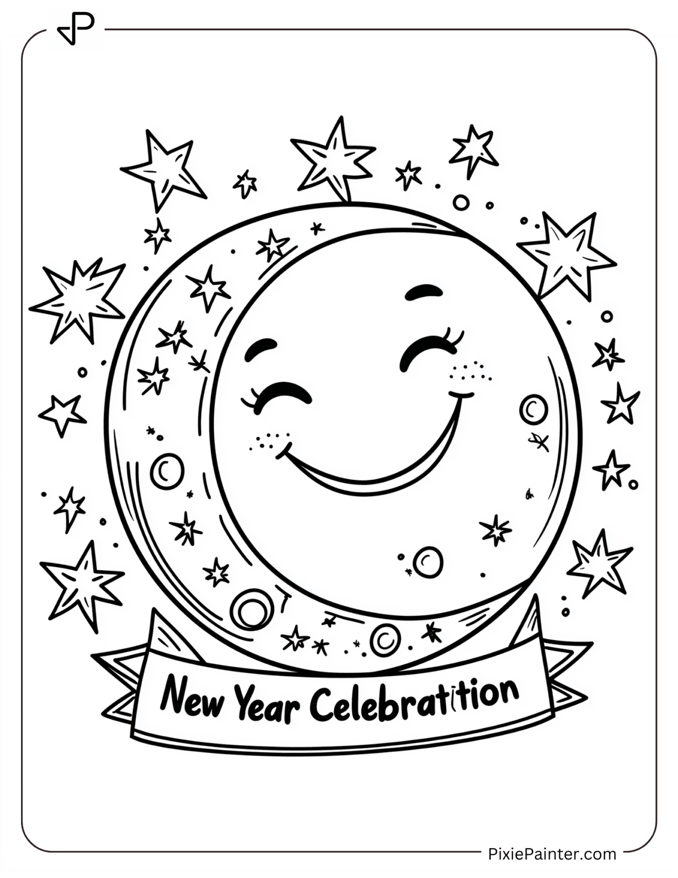 56 Happy New Year Coloring Pages [Free PDFs]