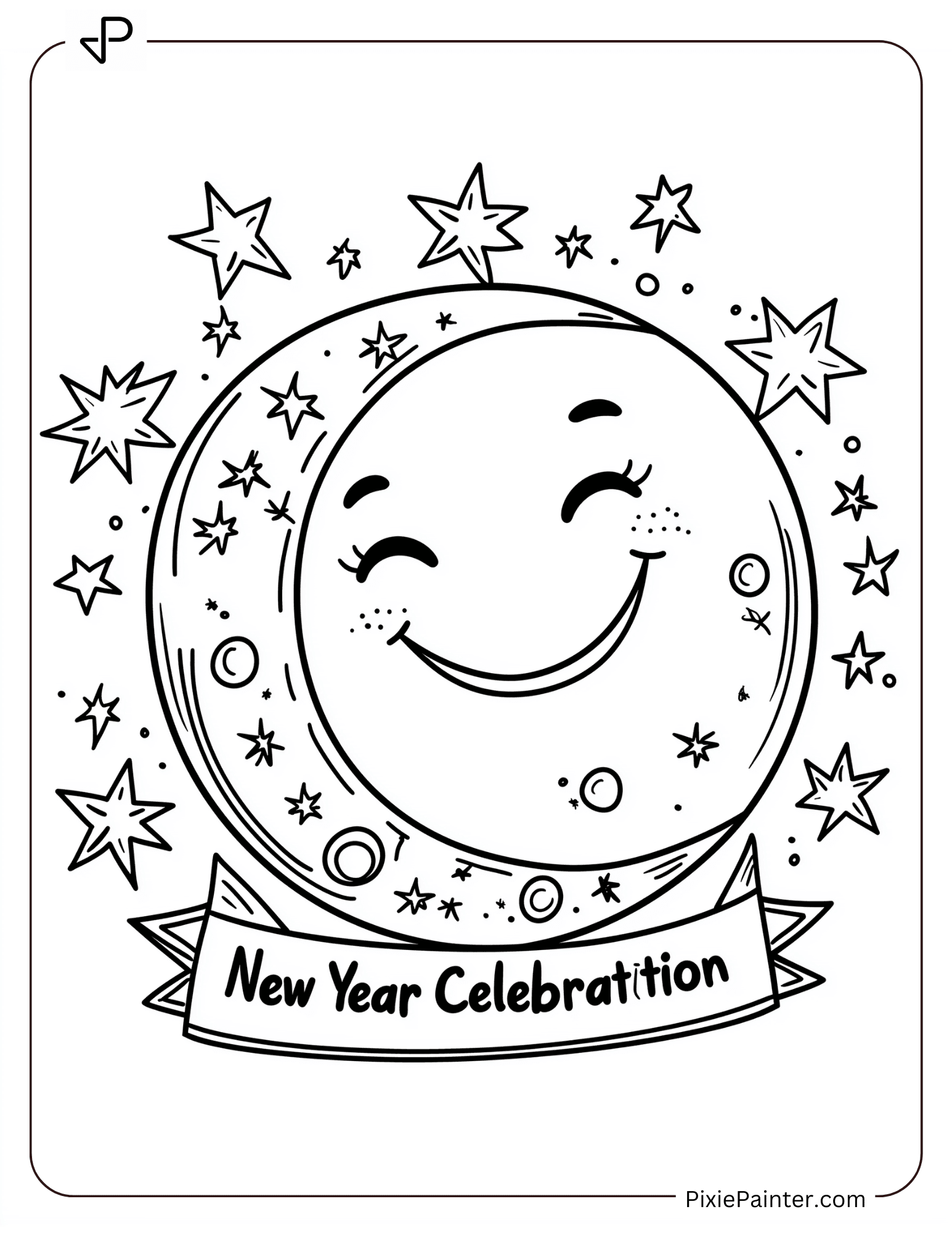 56 Happy New Year Coloring Pages [Free PDFs]