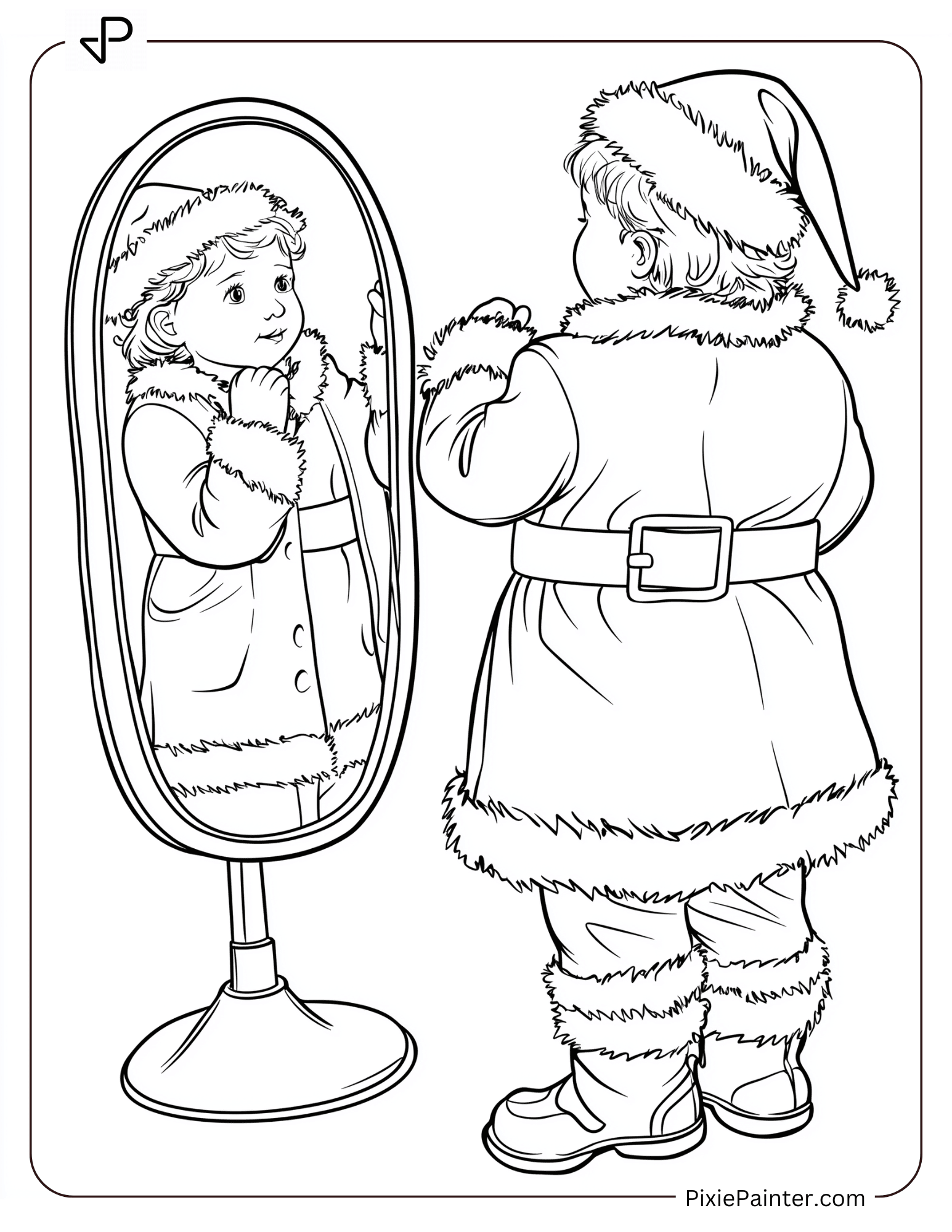 26 Santa Suit Coloring Pages [Free PDFs] - Pixie Painter