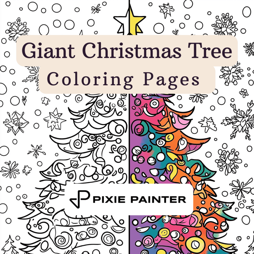 36 Giant Christmas Tree Coloring Pages [Free PDFs]