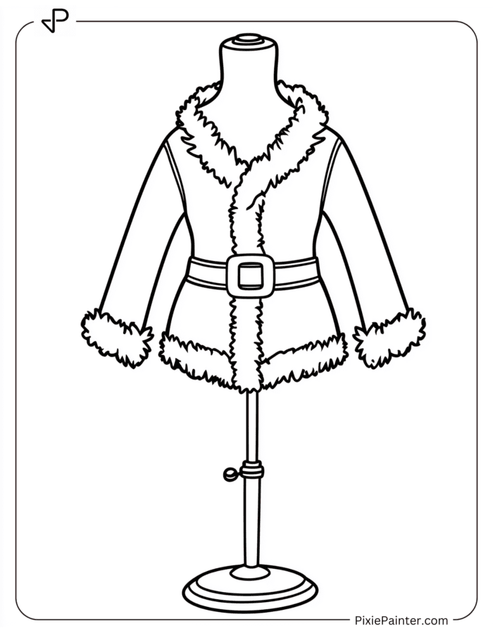 26 Santa Suit Coloring Pages [Free PDFs] - Pixie Painter
