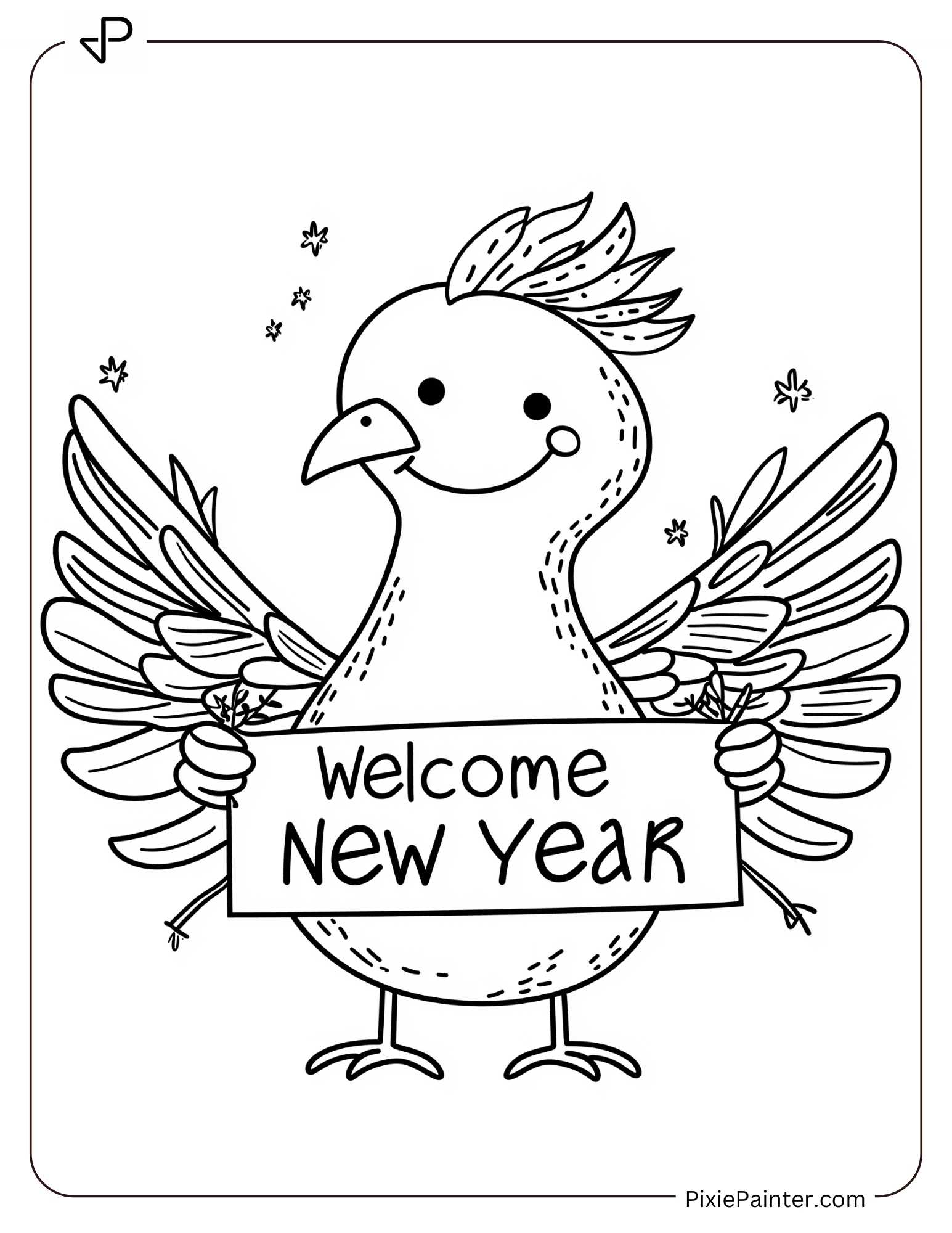 36 New Year Coloring Pages For Kids [Free PDFs]