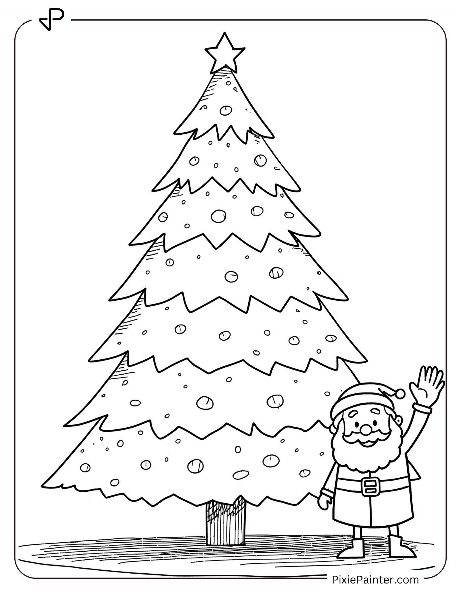36 Giant Christmas Tree Coloring Pages [Free PDFs]