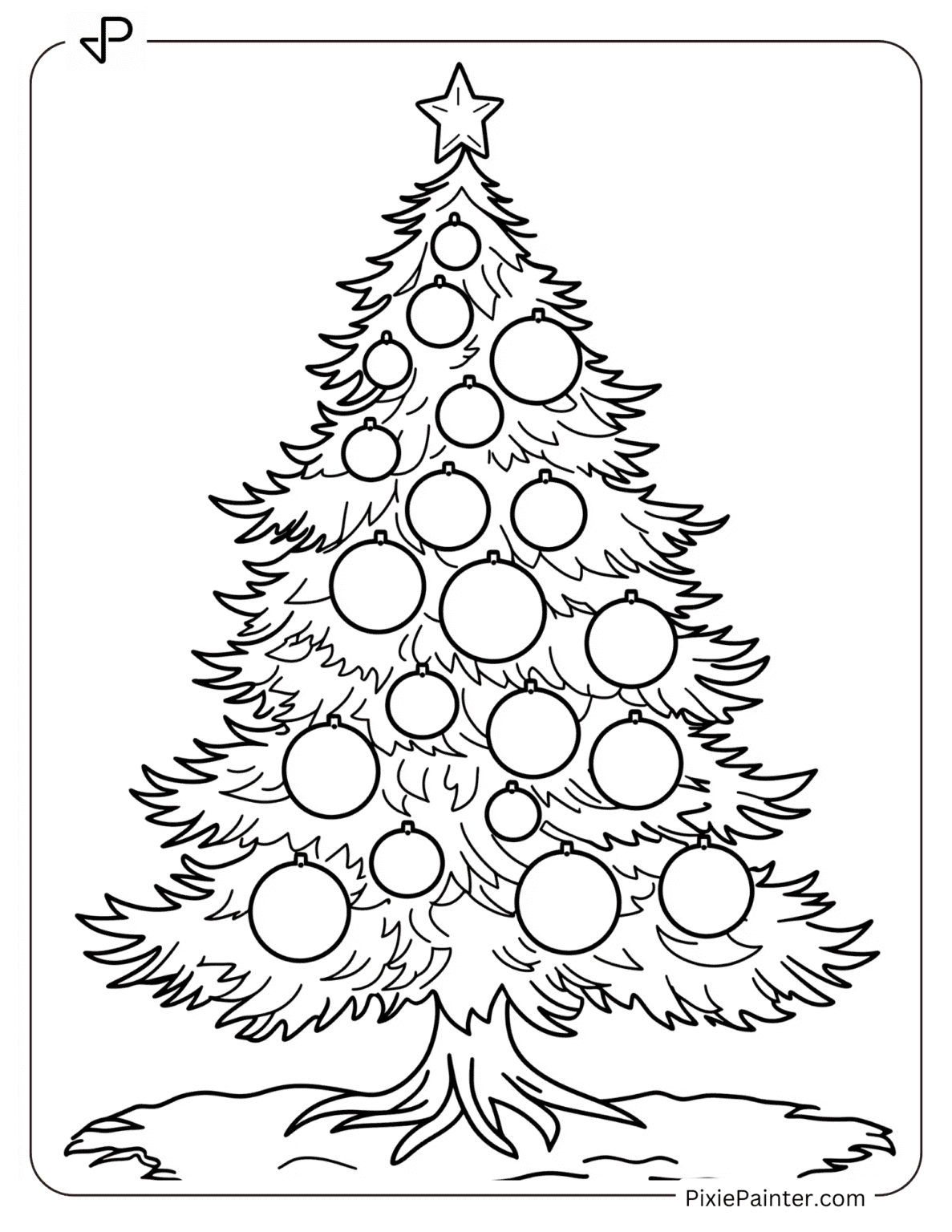 36 Giant Christmas Tree Coloring Pages [Free PDFs]