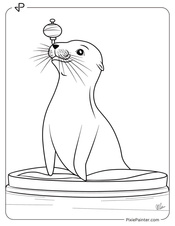 30 Sea Lion Coloring Pages [Free PDFs] - Pixie Painter