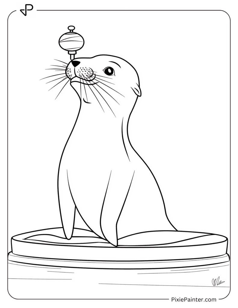 30 Sea Lion Coloring Pages [Free PDFs] - Pixie Painter