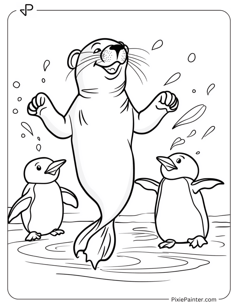 30 Sea Lion Coloring Pages [Free PDFs] - Pixie Painter