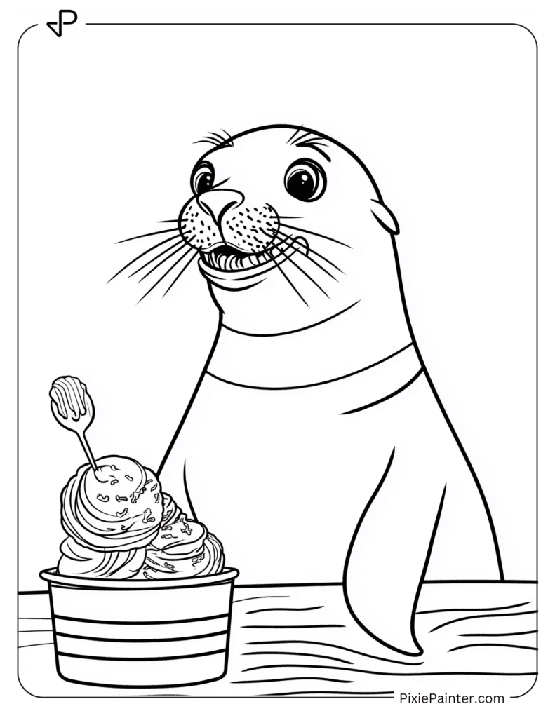 30 Sea Lion Coloring Pages [Free PDFs] - Pixie Painter