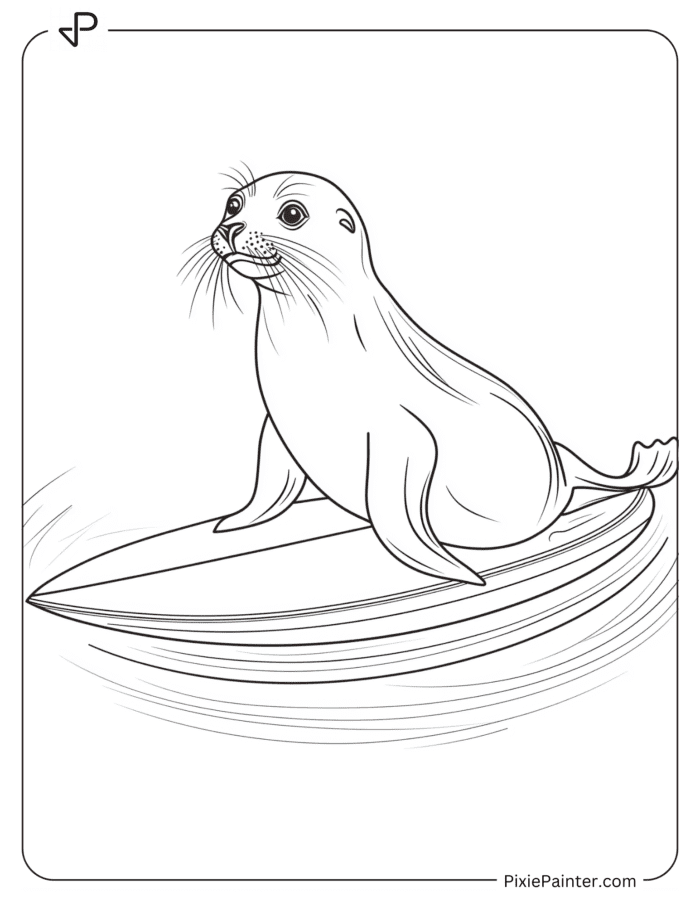 30 Sea Lion Coloring Pages [Free PDFs] - Pixie Painter