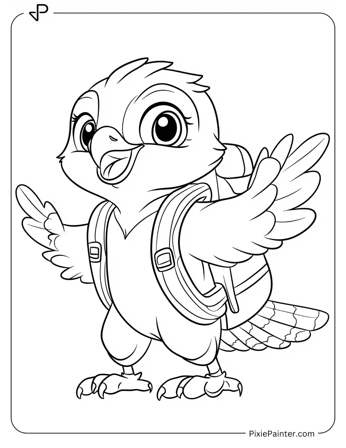 30 Hawk Coloring Pages [Free PDFs] - Pixie Painter