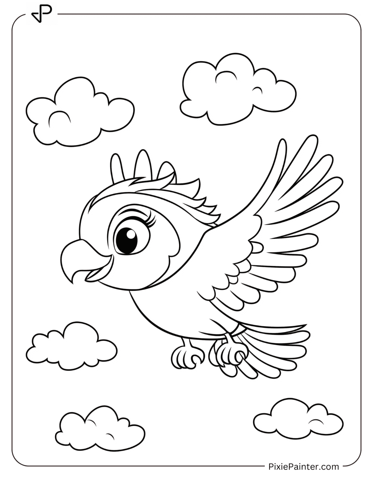 30 Hawk Coloring Pages [Free PDFs] - Pixie Painter