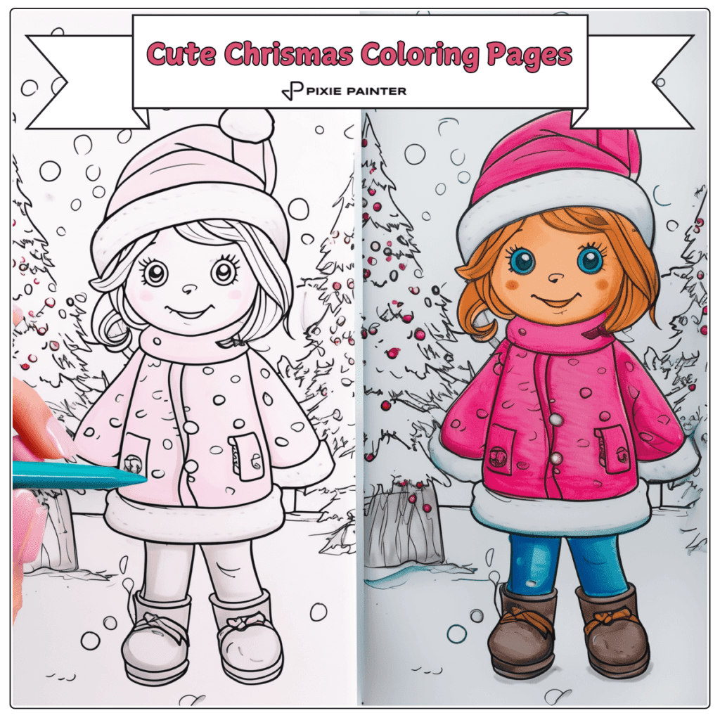 34 Cute Christmas Coloring Pages [Free PDFs]