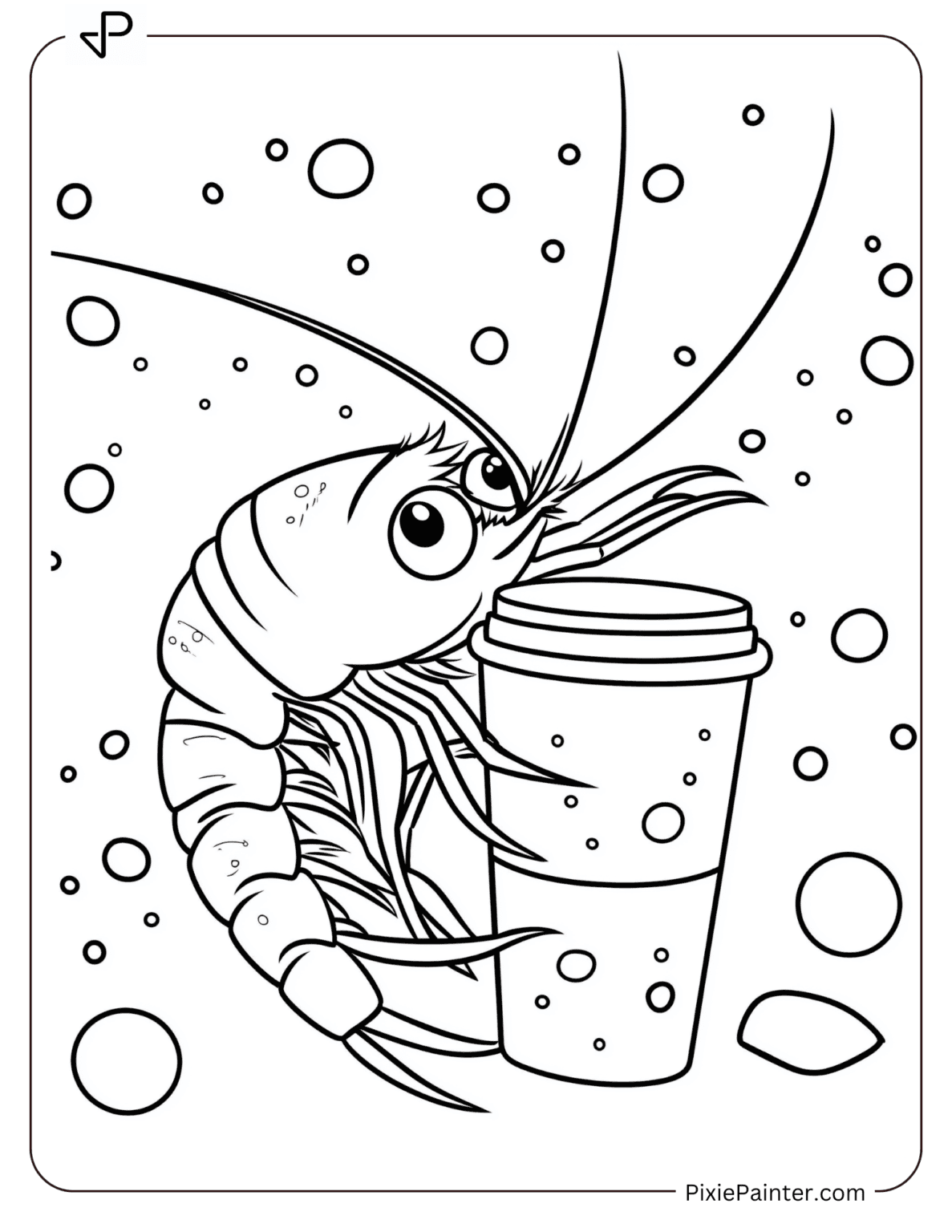 30 Shrimp Coloring Pages [Free PDFs] - Pixie Painter