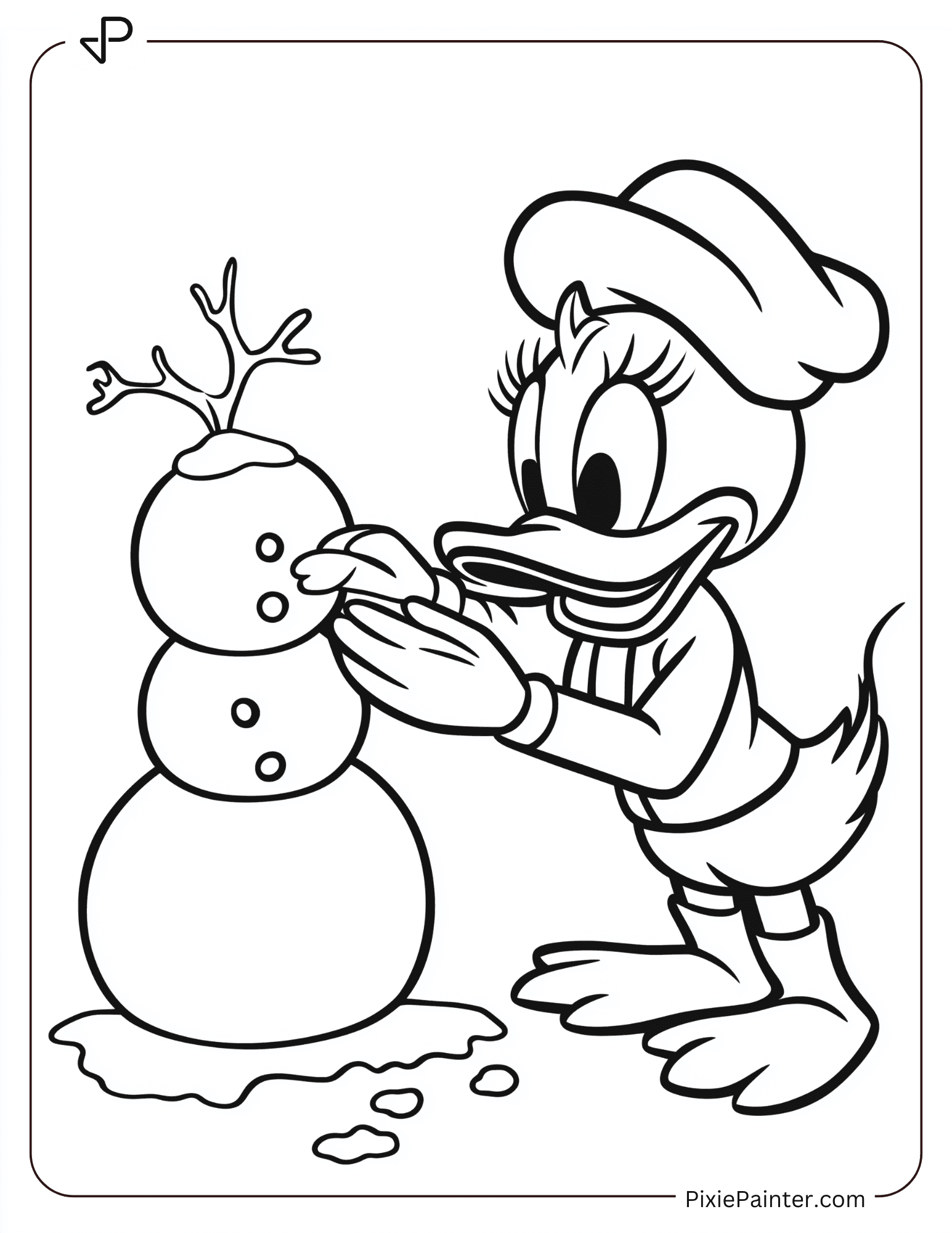 44 Disney Christmas Coloring Pages [Free PDFs]