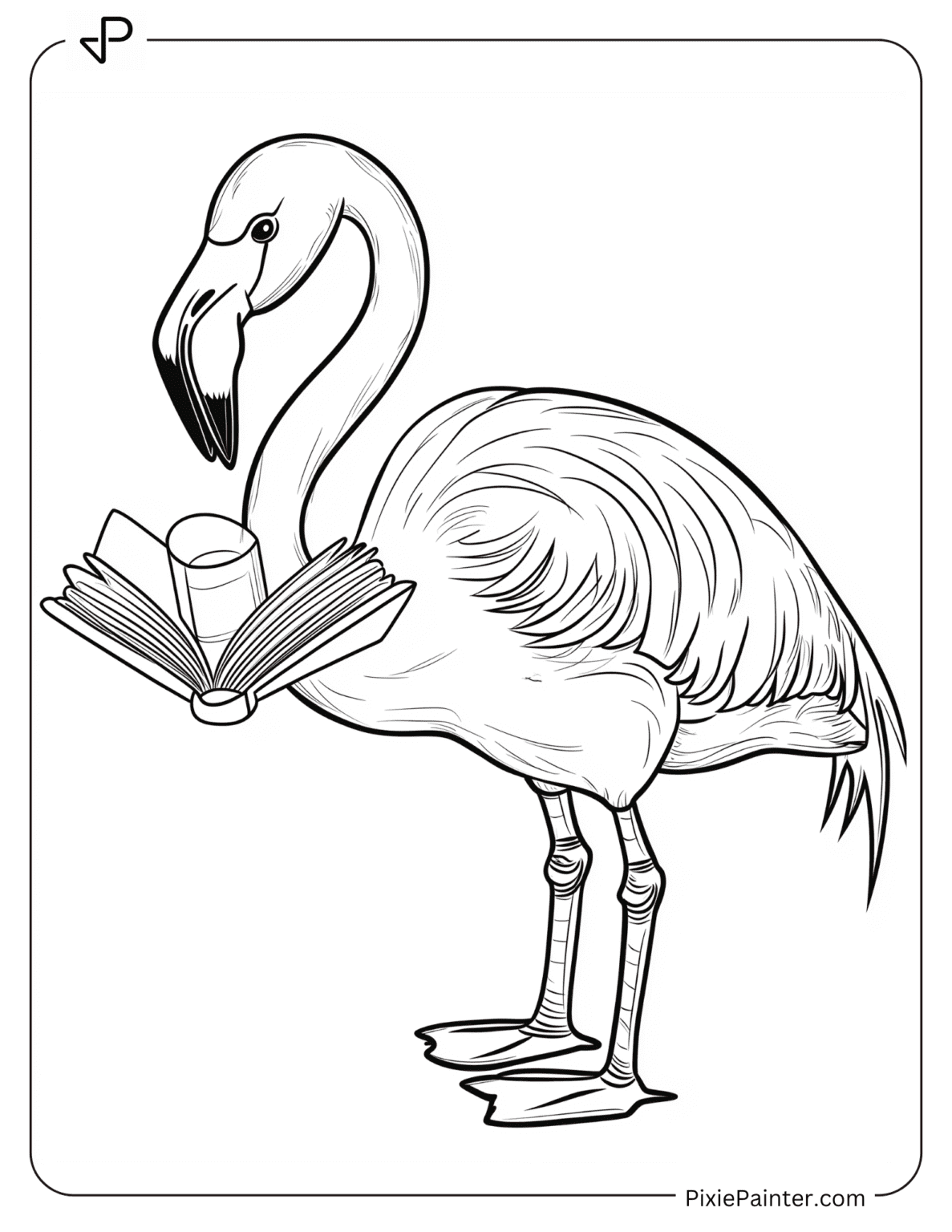 30 Flamingo Coloring Pages [Free PDFs] - Pixie Painter