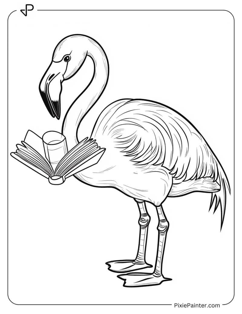 30 Flamingo Coloring Pages [Free PDFs] - Pixie Painter