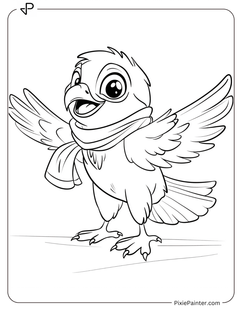 30 Hawk Coloring Pages [Free PDFs] - Pixie Painter