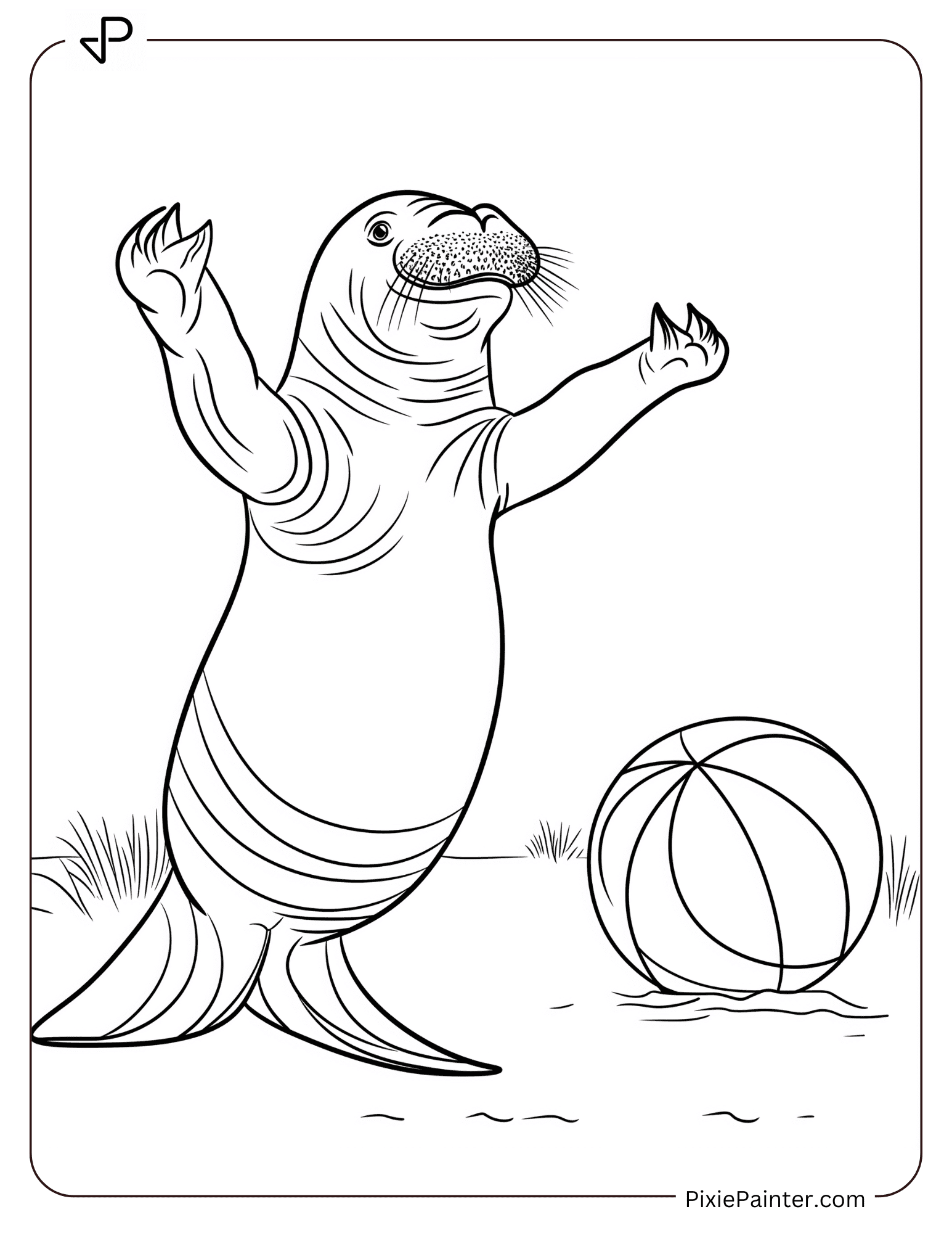 30 Walrus Coloring Pages [Free PDFs] - Pixie Painter
