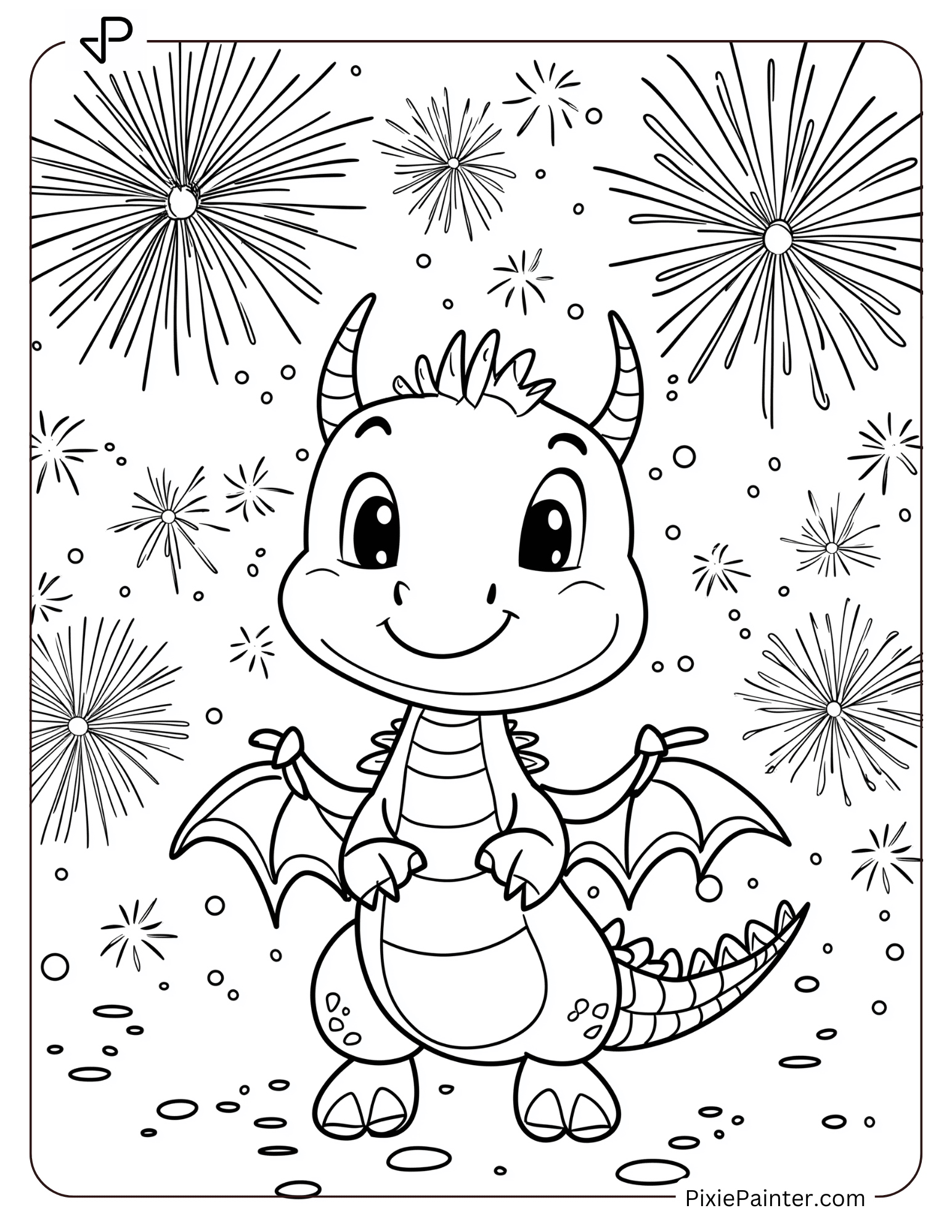 31 Chinese New Year Coloring Pages Dragon [Free PDFs] - Pixie Painter