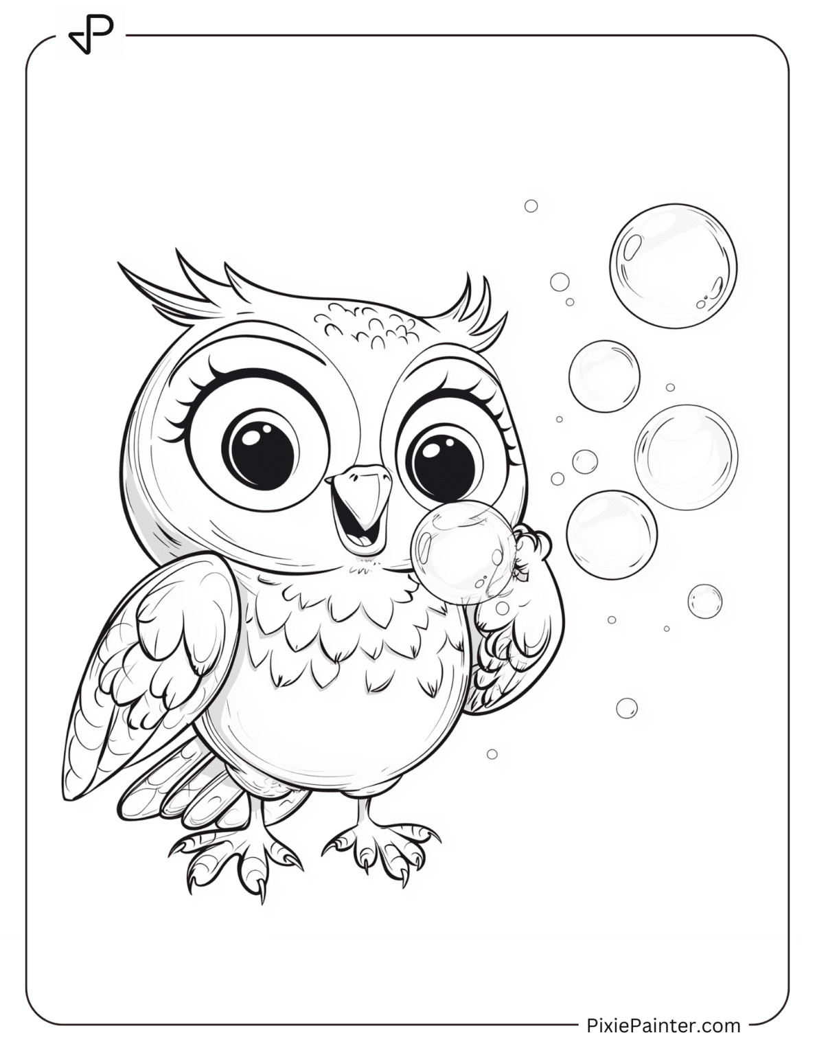 49 Owl Coloring Pages [Free PDFs] - Pixie Painter