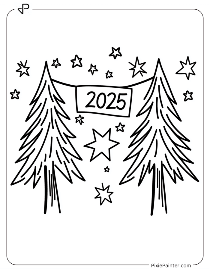 28 New Year Coloring Pages For Adults [Free PDFs]