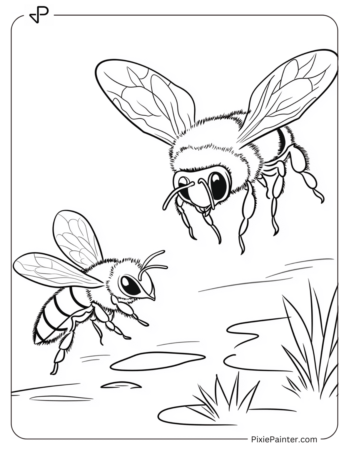 33 Bumblebee Coloring Pages for Kids [Free PDFS] - Pixie Painter