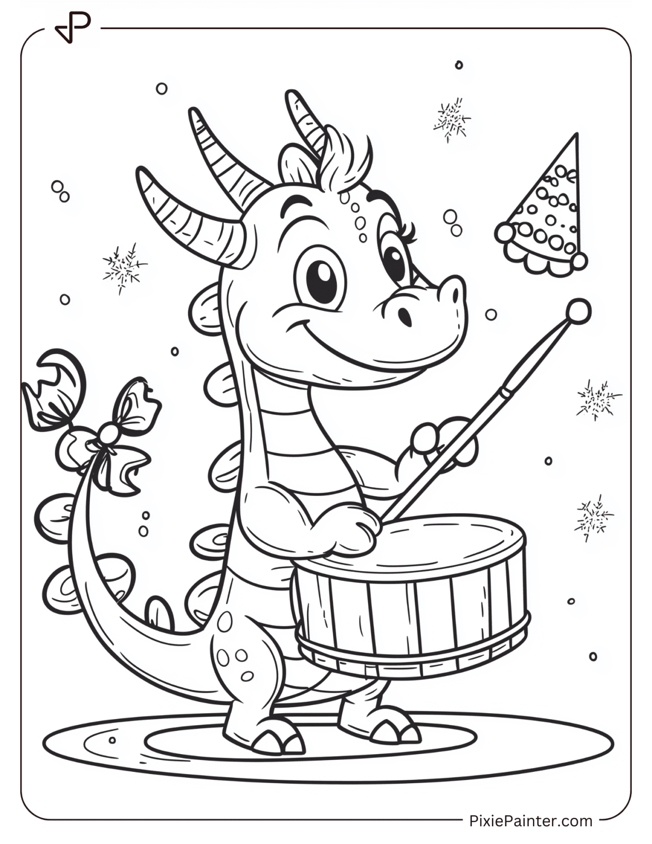 31 Chinese New Year Coloring Pages Dragon [Free PDFs] - Pixie Painter