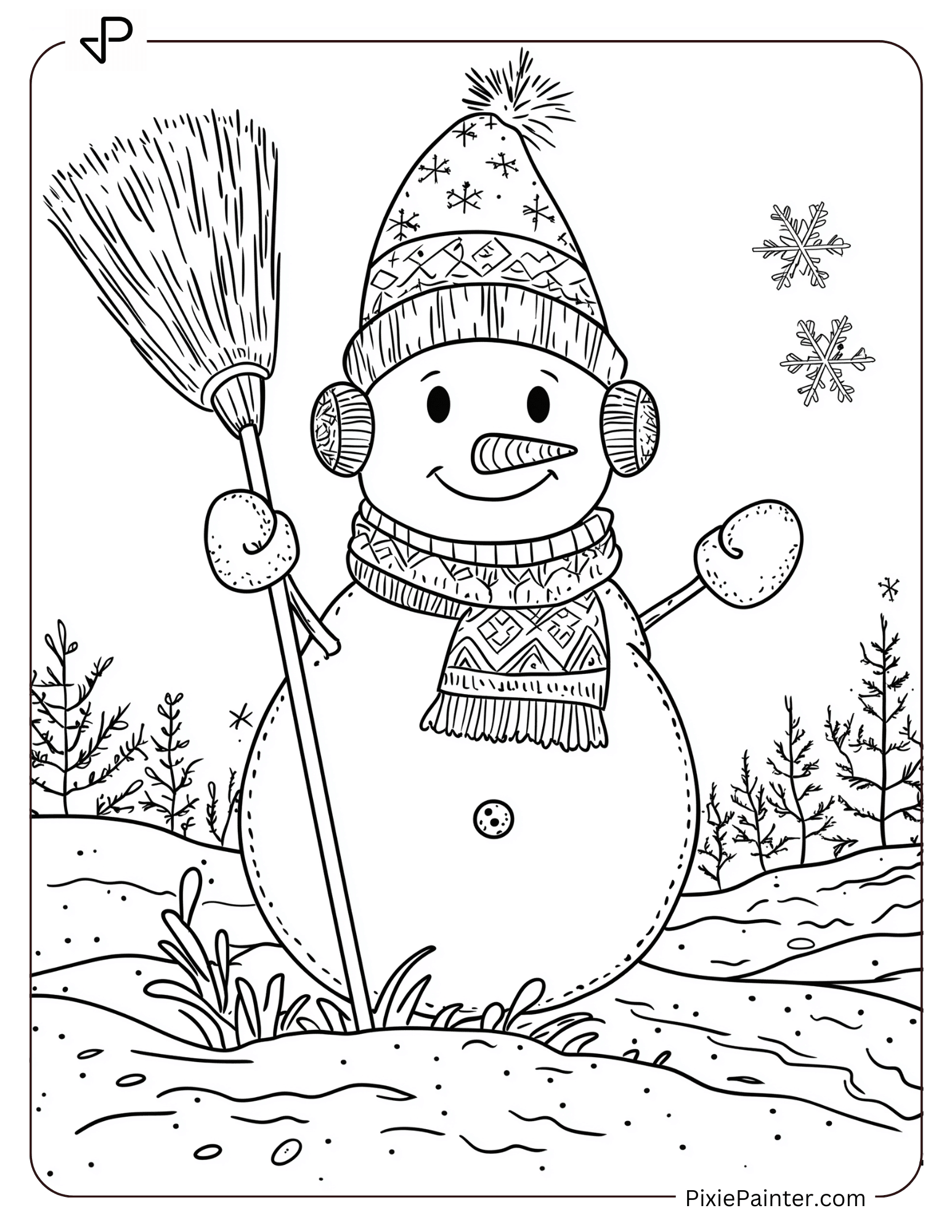 52 Winter Coloring Pages for Adults [Free PDFs] - Pixie Painter