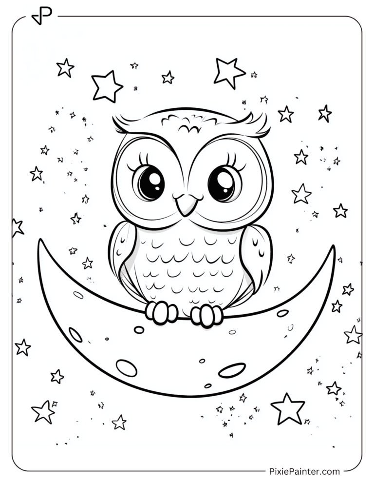 49 Owl Coloring Pages [Free PDFs] - Pixie Painter