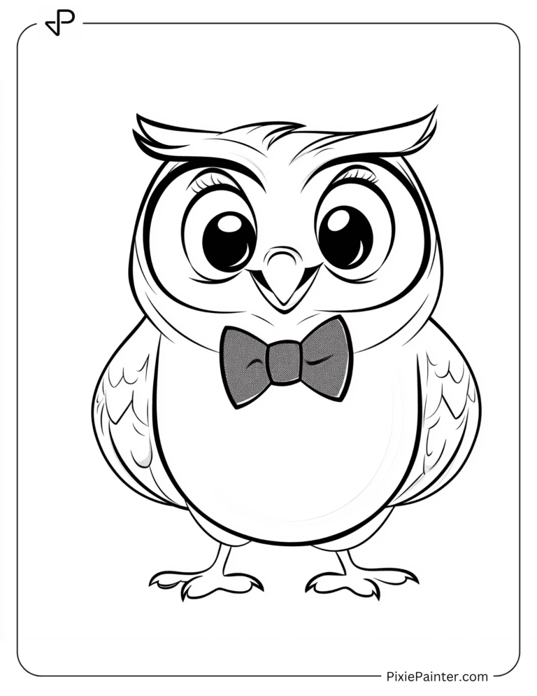 49 Owl Coloring Pages [Free PDFs] - Pixie Painter
