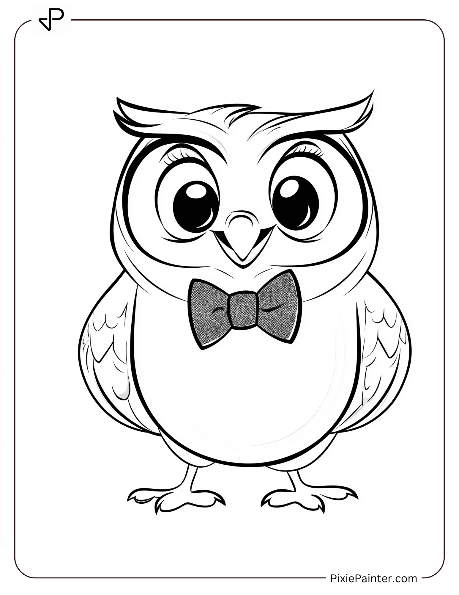 49 Owl Coloring Pages [Free PDFs] - Pixie Painter