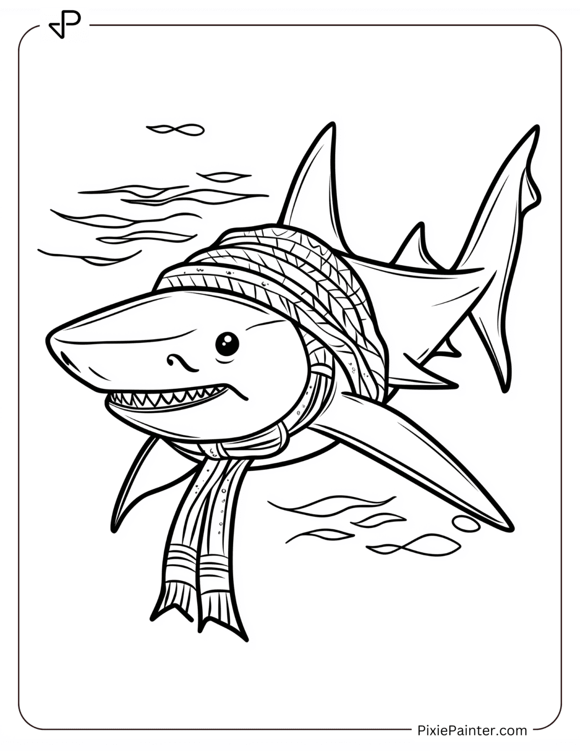 50 Shark Coloring Pages [Free PDFs] - Pixie Painter